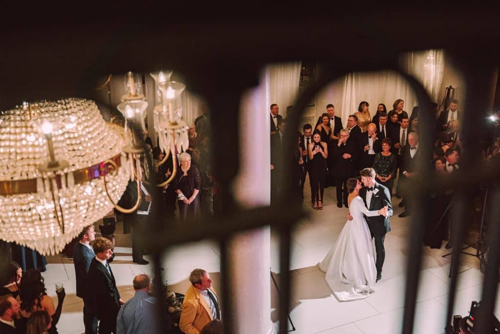 Kelly + David at Hotel Utica | Tom Studios Wedding Photography